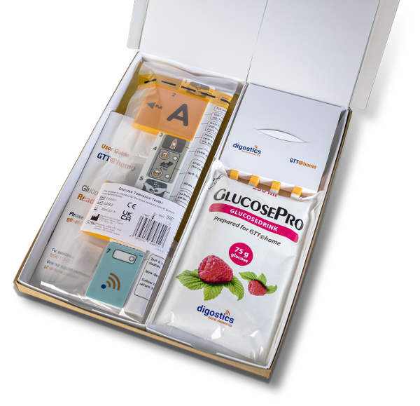Digostics GTT@home - Oral Glucose Tolerance Home Testing for Diabetes